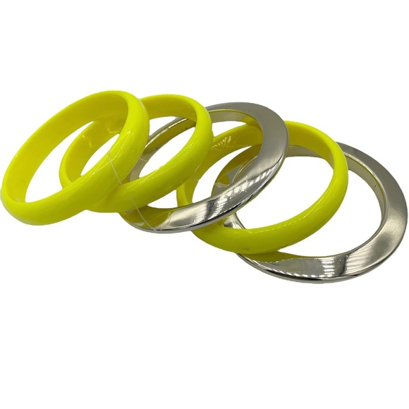 nOir Jewelry | Jewelry | Noir Bangle Bracelets Stackable 5pieces Round ...